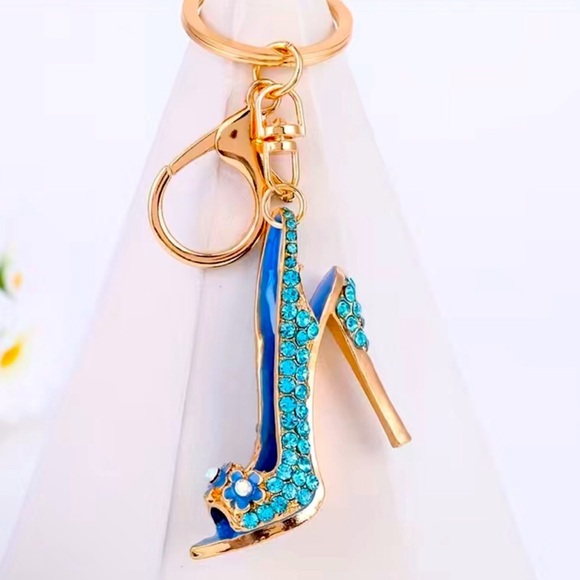 Accessories | Rhinestone High Heel Keychain Bag Charm | Poshmark